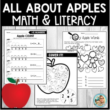 APPLE Activities Crafts Bulletin Board | Math and Literacy JOURNAL ...