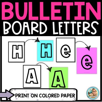 Printable Bulletin Board Letters A-Z | Numbers 0-9 | Word Wall Letters ...