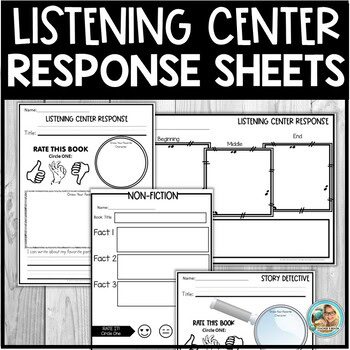 Reading Response Sheets | Listening Center | Book Summary Templates ...