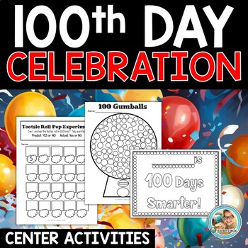 100th Day of School Activities | Gumball Machine | Centers | Hat ...