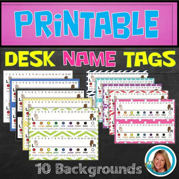 Student Desk Name Plates Tags - Teaching Ideas Made Easy