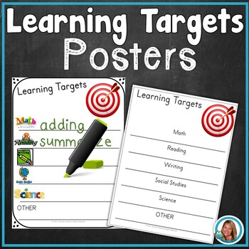 LEARNING TARGETS Posters - Teaching Ideas Made Easy