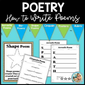 Spring Activities Poetry | Writing Poems | Shape | Acrostic | Bio Poems ...