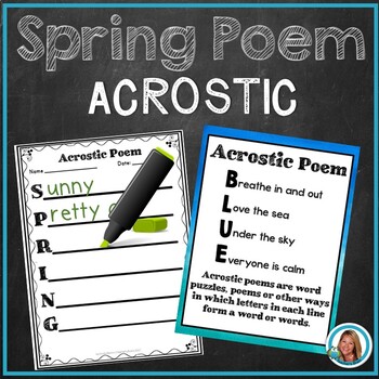 SPRING ACROSTIC POEM - Teaching Ideas Made Easy
