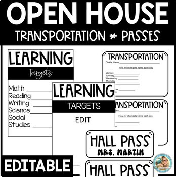 Open House EDITABLE Templates Sign In Sheet | Signs | Treat Tags ...