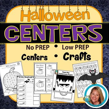 Halloween Activities for Kindergarten | First Grade - Teaching Ideas ...