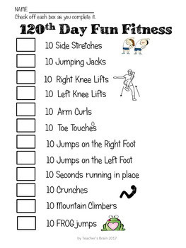 120th Day of School Activities for First Grade - Teaching Ideas Made Easy