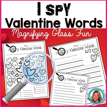 Valentine's Day Activity - I SPY Hidden Words with a Magnifying Glass ...