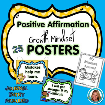 Growth Mindset Posters for the Classroom Positive Affirmation Posters w ...