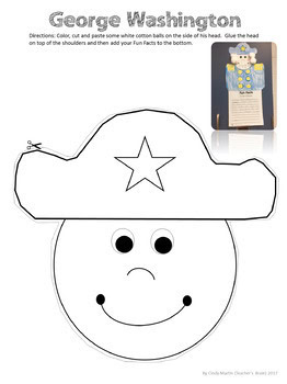 Presidents Day Writing Activity | George Washington | Craft - Teaching ...