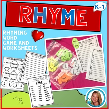 Rhyming Worksheets Activities | Kindergarten | First Grade - Teaching ...