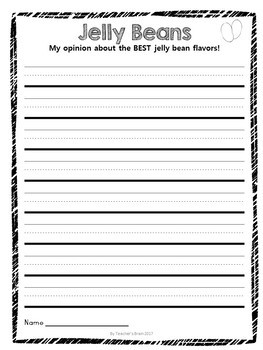 Jelly Bean Math Sort, Graph and Write - Teaching Ideas Made Easy