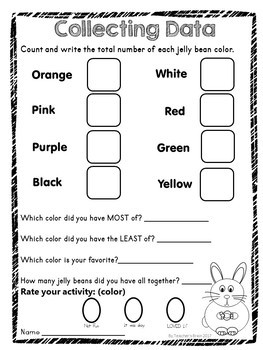 Jelly Bean Math Sort, Graph and Write - Teaching Ideas Made Easy