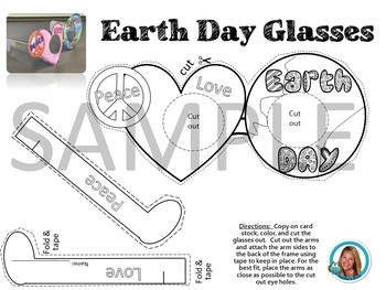 Earth Day Activities Glasses - Teaching Ideas Made Easy