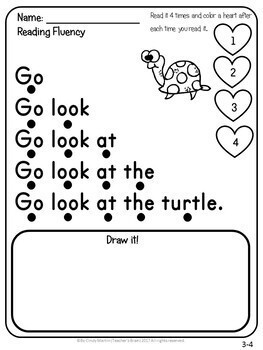 Fluency Passages First Grade | Kindergarten YEARLONG - Teaching Ideas ...