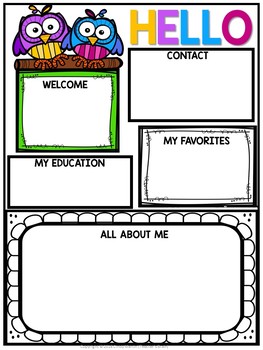 Meet The Teacher Template EDITABLE - Teaching Ideas Made Easy