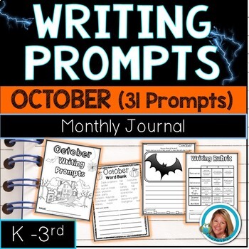 OCTOBER Writing Prompts Journal - Teaching Ideas Made Easy