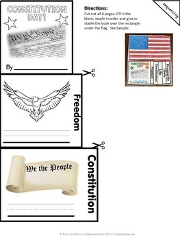 Constitution Day Activities for Kindergarten & 1st Grade | FLIP BOOK ...