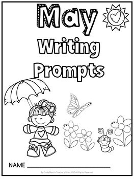 MAY Writing Prompts Journal K-3 - Teaching Ideas Made Easy