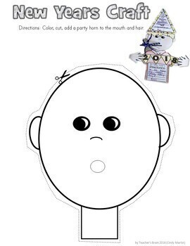 New Years 2025 Activities Resolution Writing Craftivity - Teaching ...