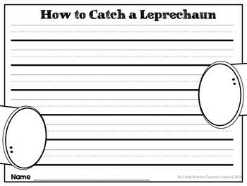 How to CATCH a Leprechaun Writing Activities | Trap | Craft - Teaching ...