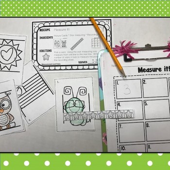 MEASUREMENT and DATA Kindergarten Math Centers | Worksheets and ...