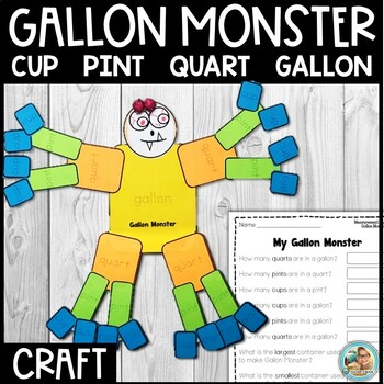 Gallon Man / Gallon MONSTER/ Units of Capacity Activity - Teaching ...