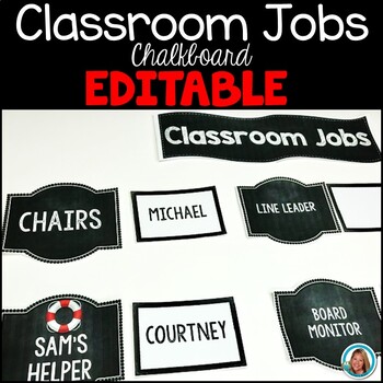 Editable Classroom Jobs | Chalkboard - Teaching Ideas Made Easy
