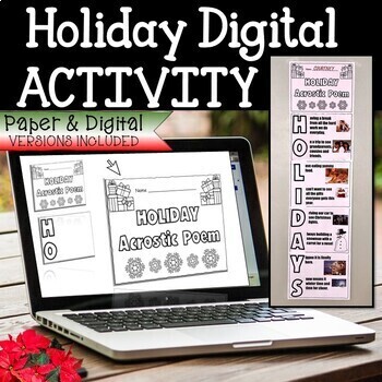 Holiday Google Slides Activity | PAPER AND DIGITAL Craft | Distance ...