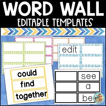 Editable Word Wall Templates - Teaching Ideas Made Easy