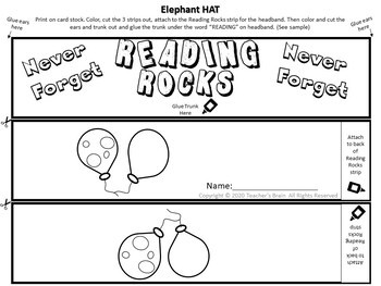 Reading Celebration | Elephant Craft | Hat Activity - Teaching Ideas ...