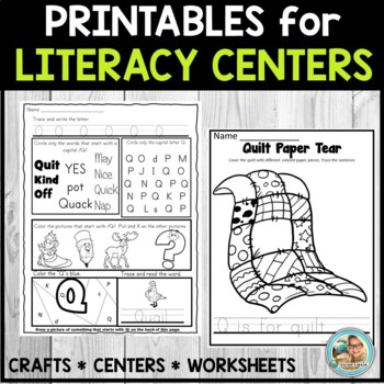 LETTER Q Worksheets for Preschool & Kindergarten | Alphabet Activities ...