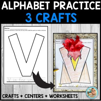 LETTER V Activities | Alphabet Practice Worksheets & Crafts - Teaching ...