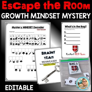 End of the Year Growth Mindset Escape Room | EDITABLE | Digital ...