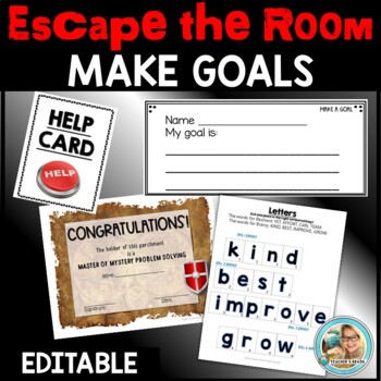 End of the Year Growth Mindset Escape Room | EDITABLE | Digital ...