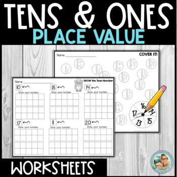 Place Value Worksheets Tens and Ones First Grade - Teaching Ideas Made Easy