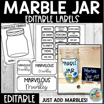 Marble Jar Classroom Management Tools | EDITABLE - Teaching Ideas Made Easy