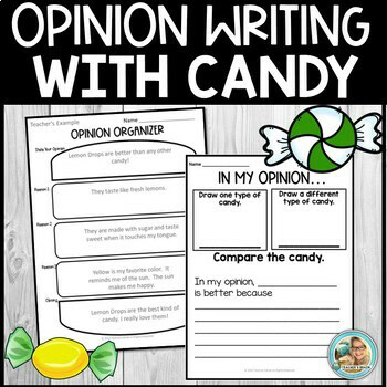 Opinion Writing Prompts BEST Candy | Graphic Organizers - Teaching ...