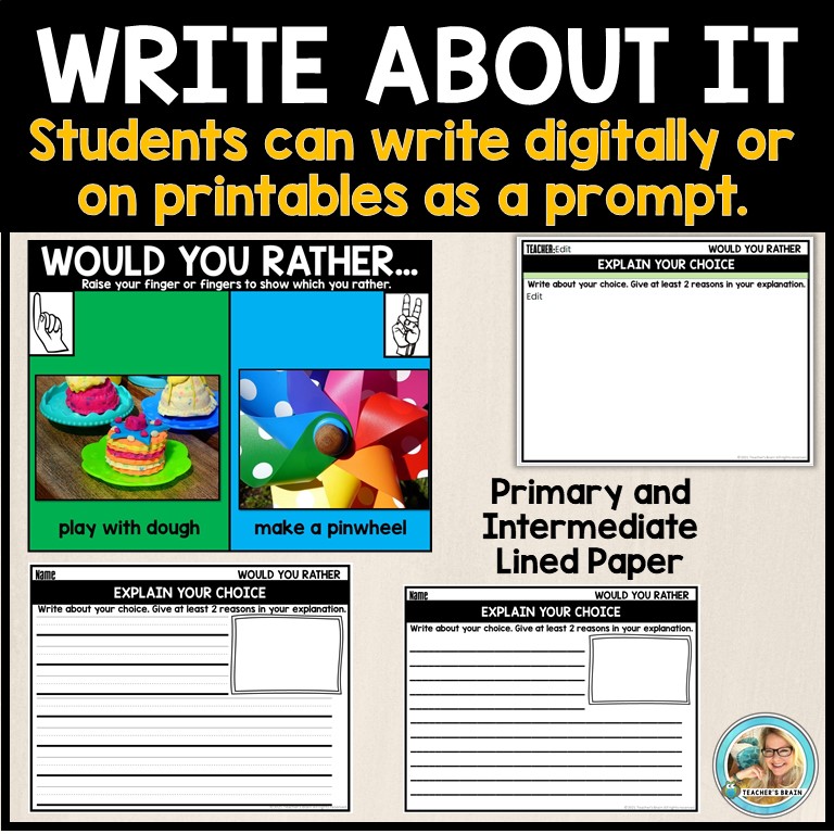 Would You Rather SUMMER THEMED | Google Slides | Writing - Teaching ...