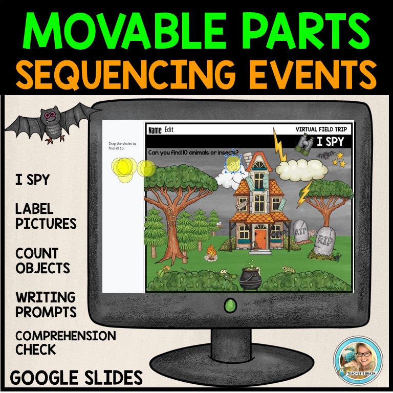 End of the Year Activities Halloween Theme Virtual Field Trip - Google ...