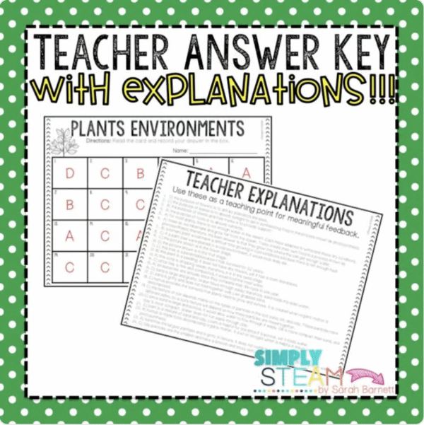 Plant Life Cycle & Environment Task Cards | Science Centers Review