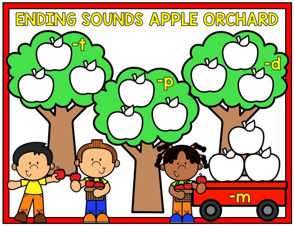 September Ending Sounds Phonics Center 1st 2nd Grade - Teaching Ideas ...
