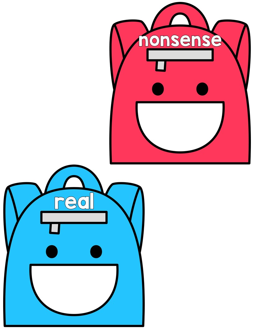 September Real and Nonsense Words Phonics Center Word Sorting Literacy ...