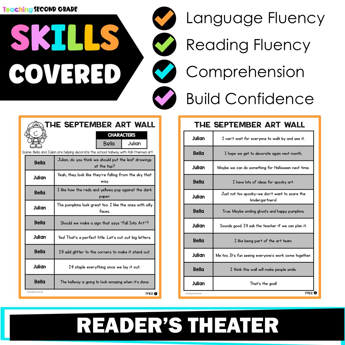 September Reader's Theater for 1st and 2nd Grade | 5 Stories ...