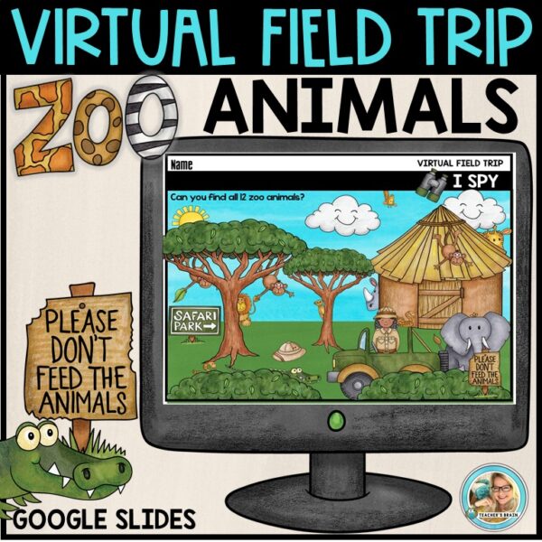 Back to School Activities ZOO Virtual Field Trip | Google Slides ...