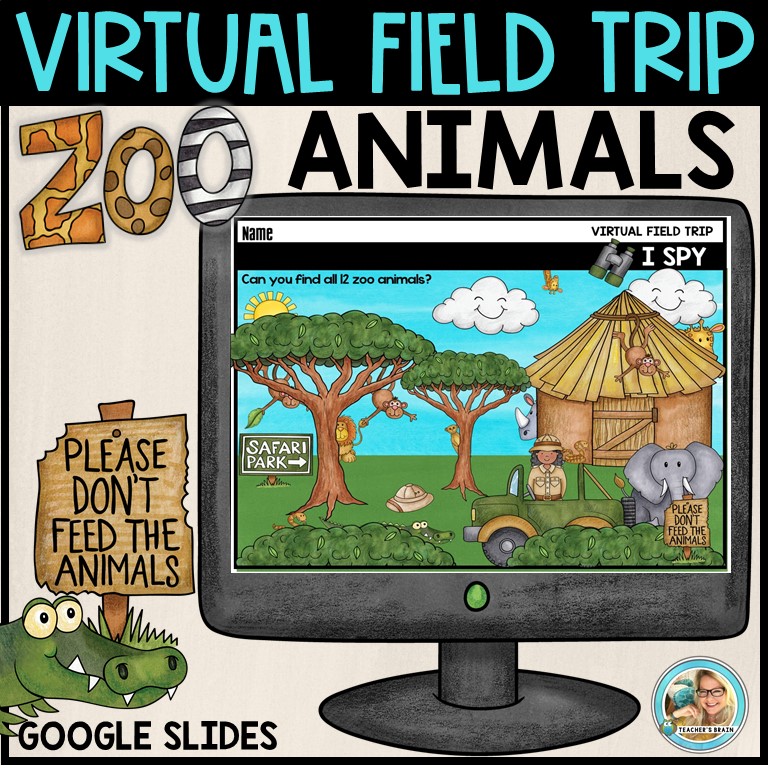 Back to School Activities ZOO Virtual Field Trip | Google Slides ...
