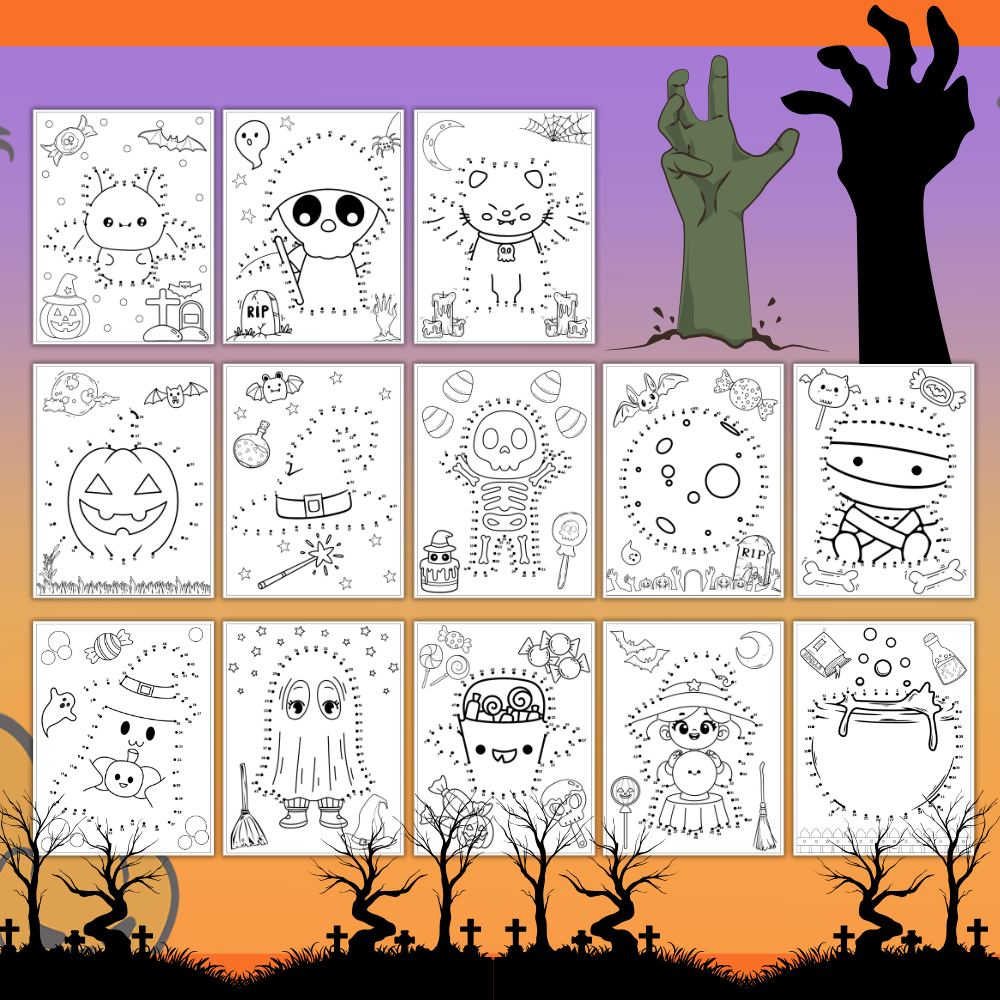 Halloween Dot to Dot | Fun Printable Connect the Dots for K–2 Students ...