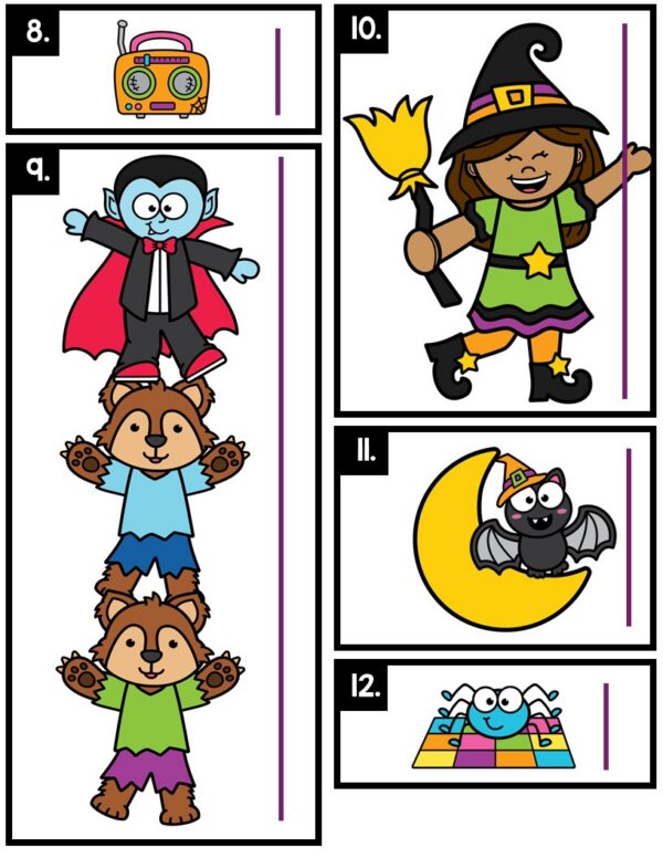 Halloween Measuring Math Center October Hands-On Measurement Activity ...
