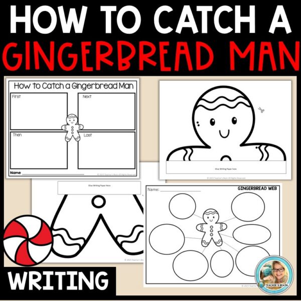 How to CATCH THE GINGERBREAD MAN Writing Activities | Trap | Craft ...