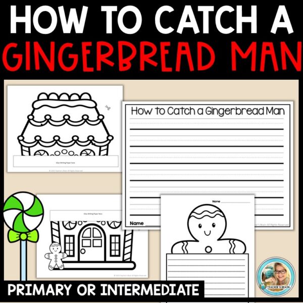 How to CATCH THE GINGERBREAD MAN Writing Activities | Trap | Craft ...